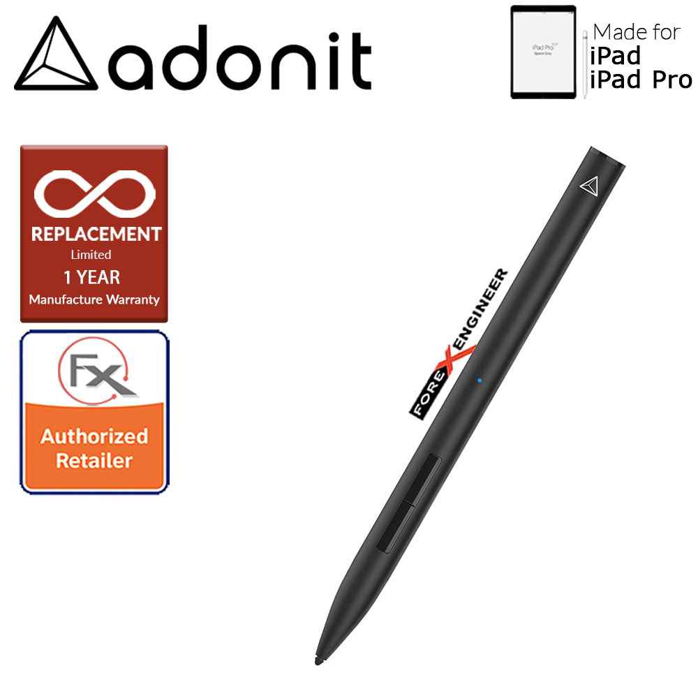 Adonit Note+ / Note Plus with Presure Sensitive - Same like Apple Pencil ( Black ) + FREE 1 Year ...