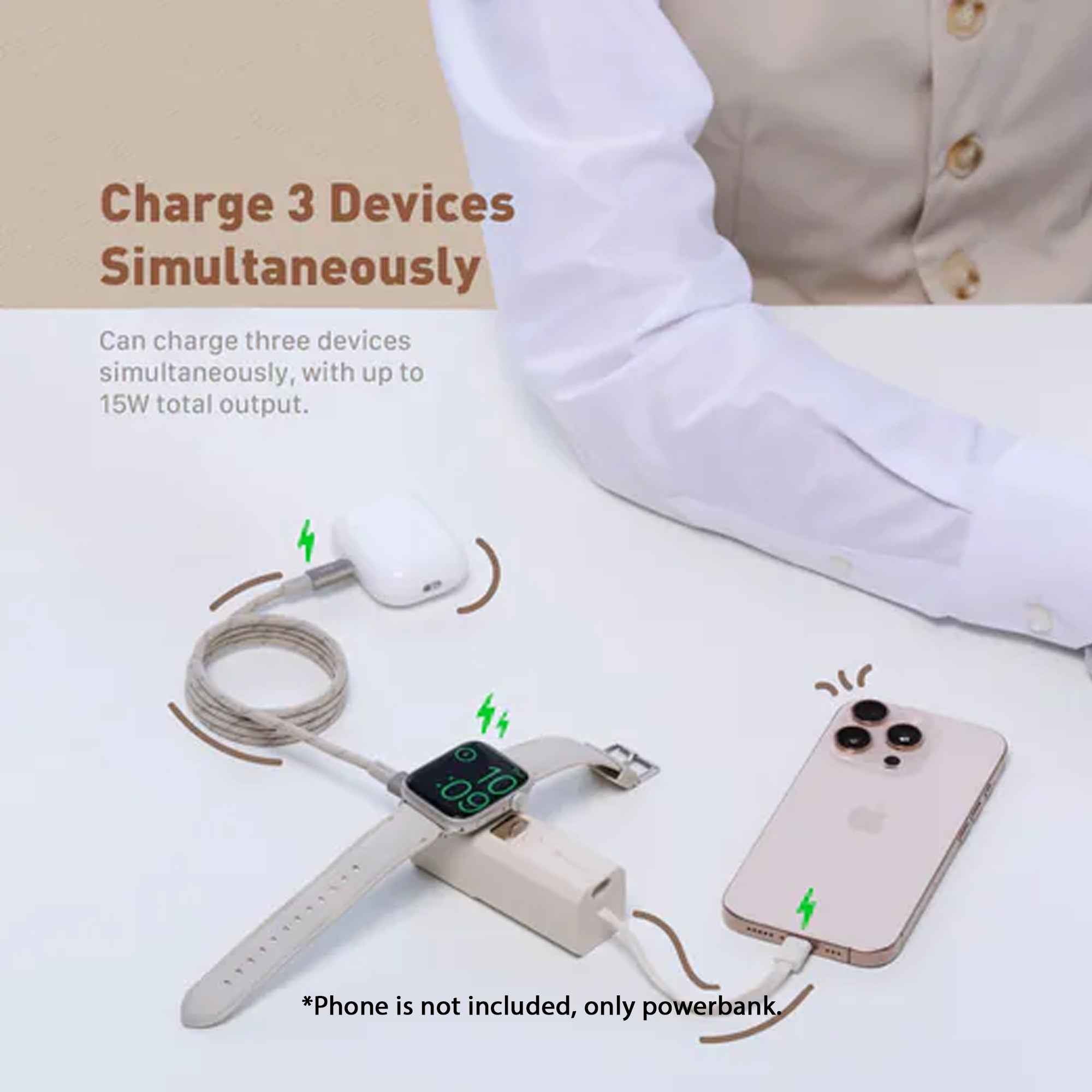 ADAM Elements VIONTA P5 Pro 5-in-1 Pocket Power Bank 5000mAh ...